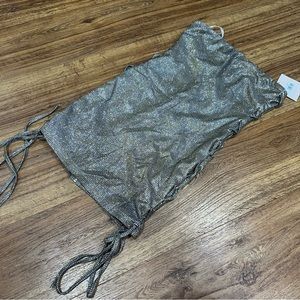 Missguided | Dresses | Nwt Carli Byble X Missguided Gold Metallic ...